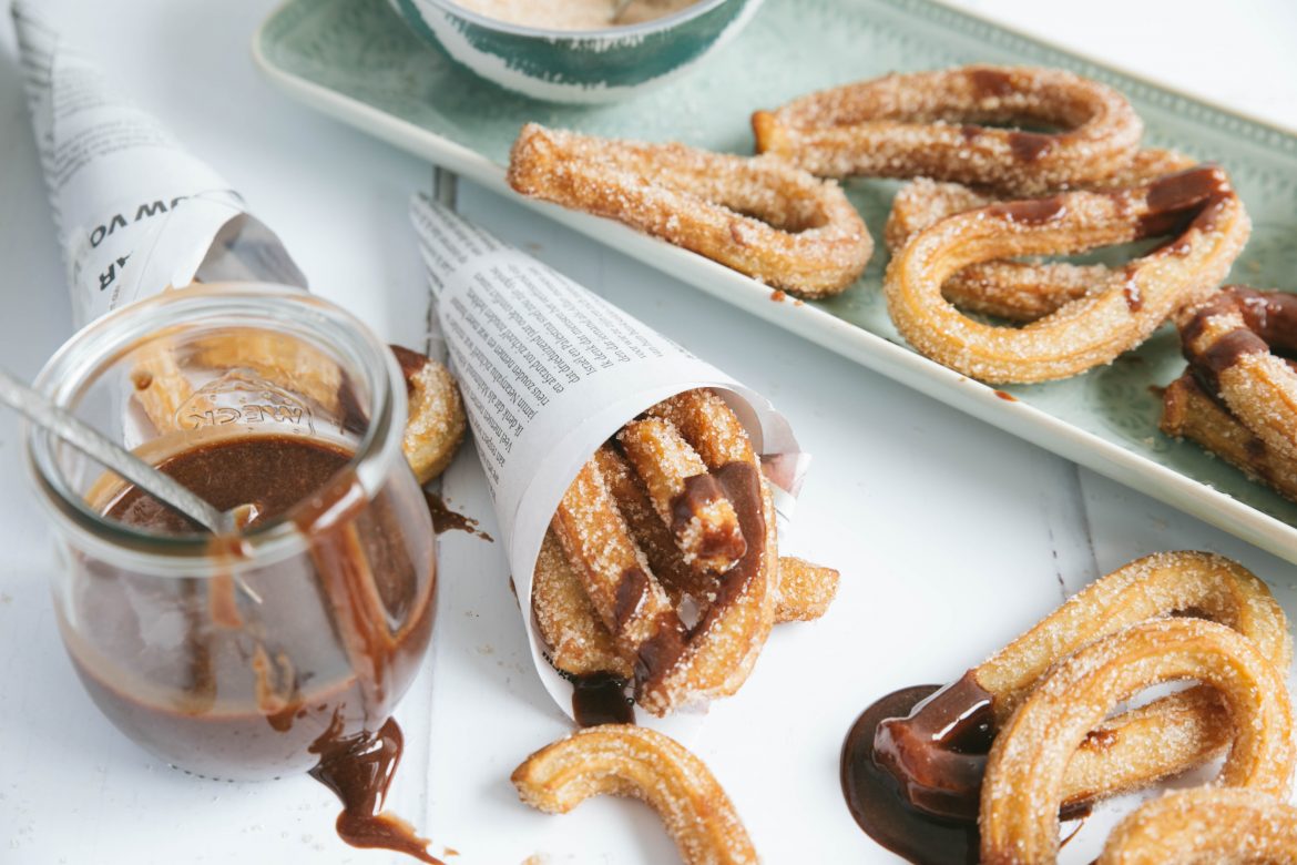 Churros met saus van hazelnootpasta - Fairtrade Original